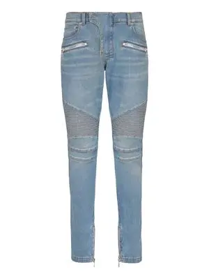 Balmain Biker Slim Jeans - Blue