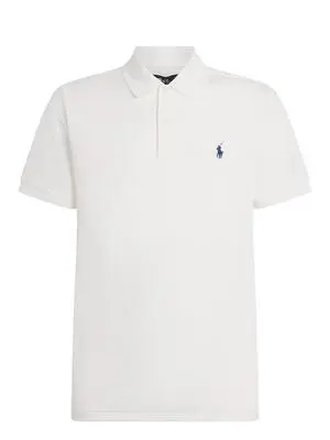 Rlx Ralph Lauren Stretch-cotton Performance Tailored Polo Shirt - White