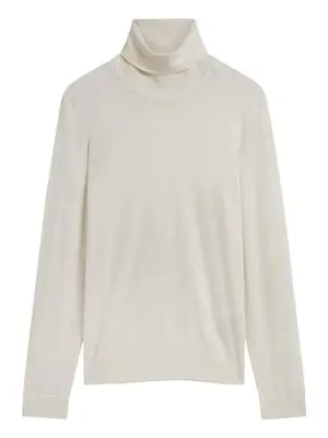 Dunhill Superfine Cashmere Rollneck Sweater - White
