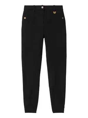 Burberry Stretch Cotton Herringbone Jodhpurs - Black