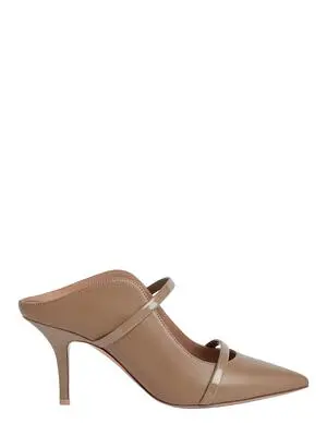 MALONE SOULIERS Leather Maureen Heeled Mules - Neutral