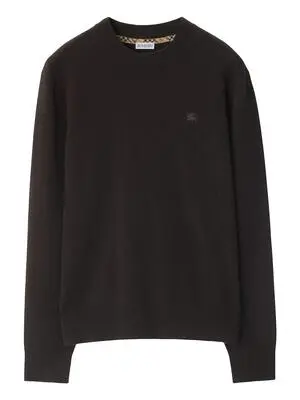 Burberry Cashmere-blend Slim Sweater - Brown