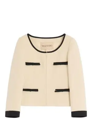 Valentino Garavani Virgin Wool-blend Jacket - Beige