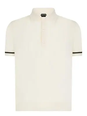 TOM FORD Cashmere-silk Polo Shirt - White