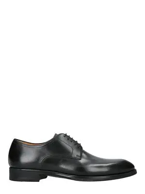 Magnanni Leather Derby Shoes - Black