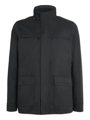 Pal Zileri Cotton-blend Field Jacket - Black