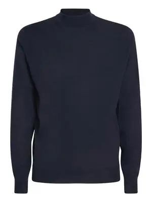 John Smedley Merino Wool Harcourt Sweater - Navy