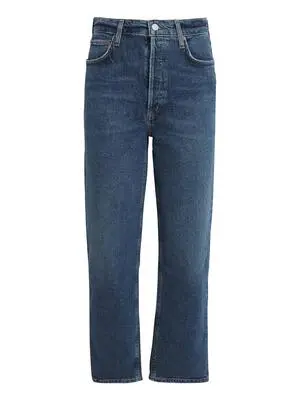 AGOLDE 90s Pinch Waist Cropped Jeans - Blue
