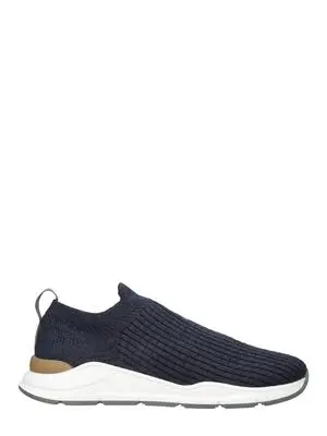 Brunello Cucinelli Cotton Knitted Slip-on Sneakers - Navy