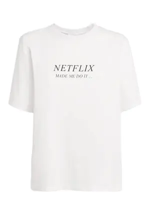 Victoria Beckham Organic Cotton Slogan T-shirt - White