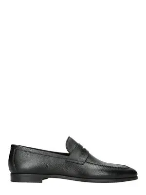 Magnanni Leather Diezma Ii Loafers - Black