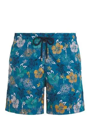 Vilebrequin Embroidered Mistral Swim Shorts - Blue