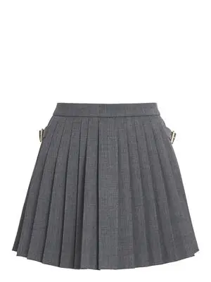 Sandro Pleated Mini Skirt - Black