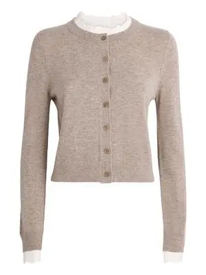 Sandro Wool-cashmere Cardigan - Brown
