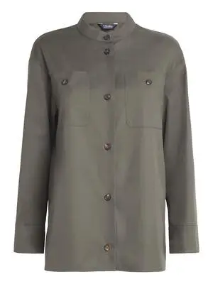Max Mara Cotton Twill Shirt - Green
