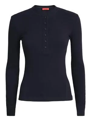 Max & Co. Long-sleeve Henley Top - Blue