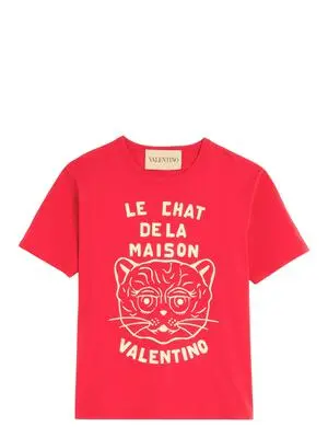 Valentino Garavani Le Chat De La Maison T-shirt - Red