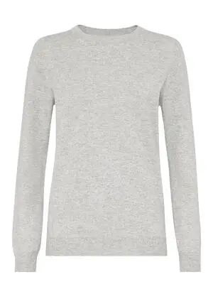 Brunello Cucinelli Cashmere Monili-trimmed Sweater - Grey