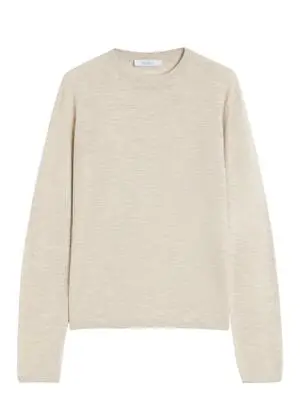 Max Mara Crewneck Cashmere Sweater - Beige