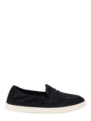 Tory Burch Suede Ballet Loafers - Navy