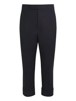 Thom Browne Wool Tailored Trousers - Navy