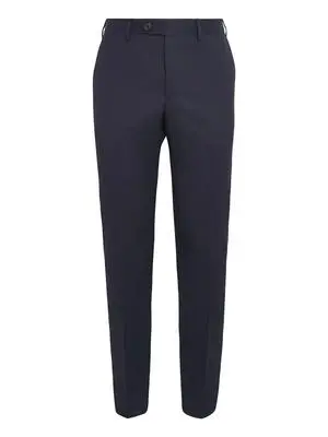 Pal Zileri Wool Tailored Trousers - Navy