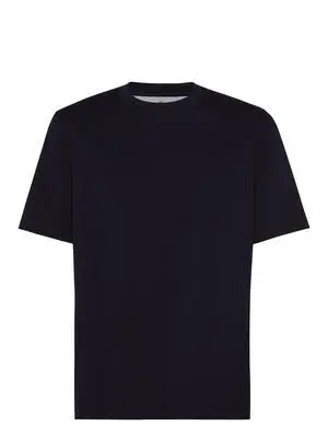 Brunello Cucinelli Cotton Crew-neck T-shirt - Blue
