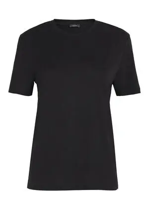 JOSEPH Cotton-silk T-shirt - Black