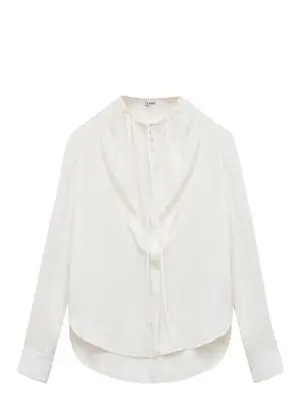 Loewe Silk-blend Satin Blouse - White
