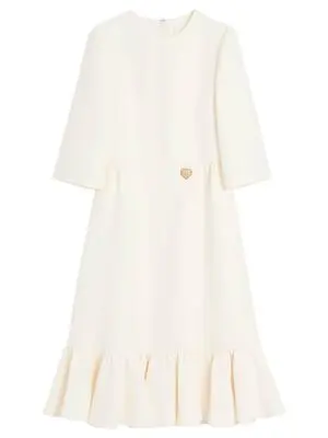 Valentino Garavani Crepe Couture Midi Dress - Ivory