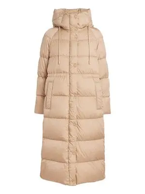 Max Mara Down Water-repellent Reversible Long Coat - Beige