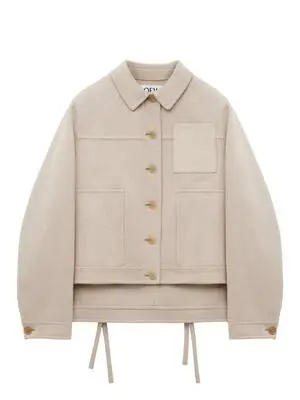 Loewe Wool-cashmere Workwear Jacket - Beige