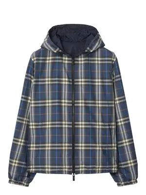 Burberry Reversible Hooded Jacket - Blue