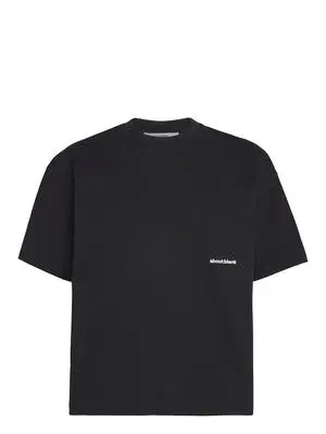 ABOUT:BLANK Cotton Back Logo T-shirt - Black