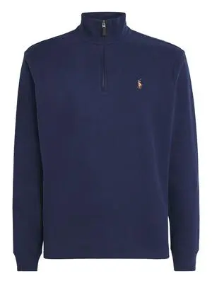 Polo Ralph Lauren Cotton Quarter-Zip Sweatshirt Navy