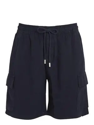 Vilebrequin Linen Cargo Baie Shorts - Navy