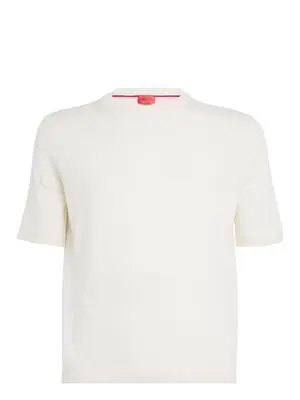 Isaia Wool-blend T-shirt - Beige