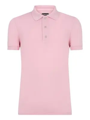 TOM FORD Piquet Polo Shirt - Pink