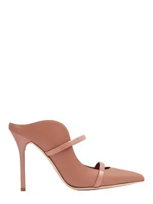 MALONE SOULIERS Maureen Leather Mules - Nude