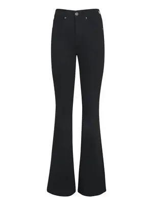 Veronica Beard Beverly High-rise Flared Jeans - Black