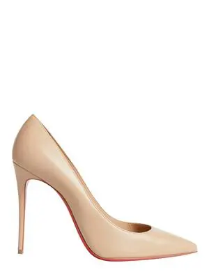 CHRISTIAN LOUBOUTIN Kate Leather Pumps 100 - Nude