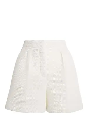 MAX MARA Mesh Jersey High-Rise Shorts