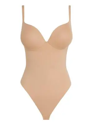 SKIMS Ultimate Body Thong Bodysuit - Beige