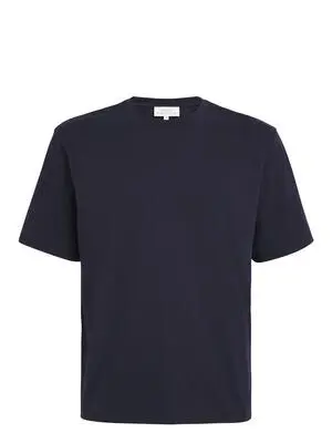 Studio Nicholson Cotton Bric T-shirt - Navy