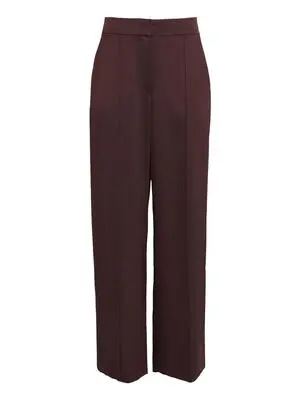 Simkhai Satin Wide-leg Kyra Trousers - Burgundy