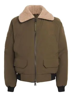 Canada Goose Down Aviator Bomber Jacket - Green