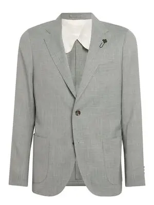 LARDINI Wool Blazer - Green
