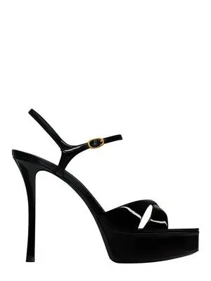 Saint Laurent Debbie Platform Sandals 85 - Black