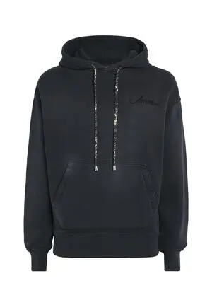 Amiri Bleach Bandana Hoodie - Black