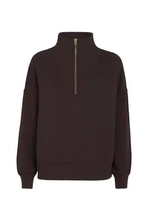 Varley Hawley Half-zip Sweatshirt - Brown